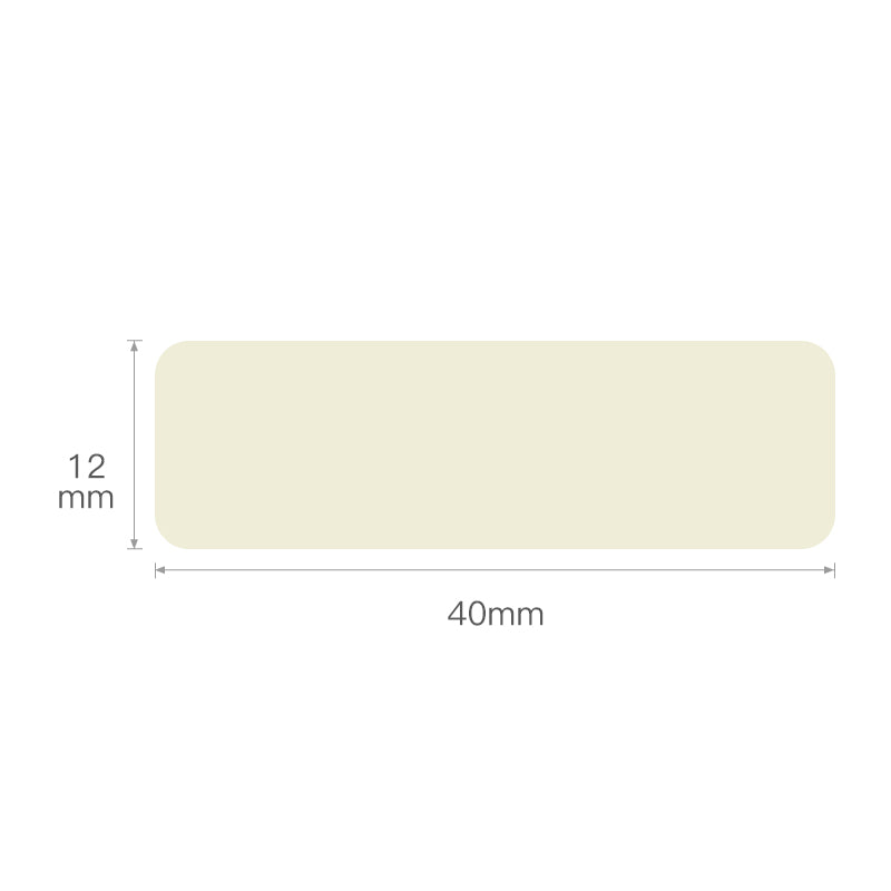 NIIMBOT - D11 / D101 / D110 - 12*40MM - 160 THERMAL LABELS - SOLID LIG
