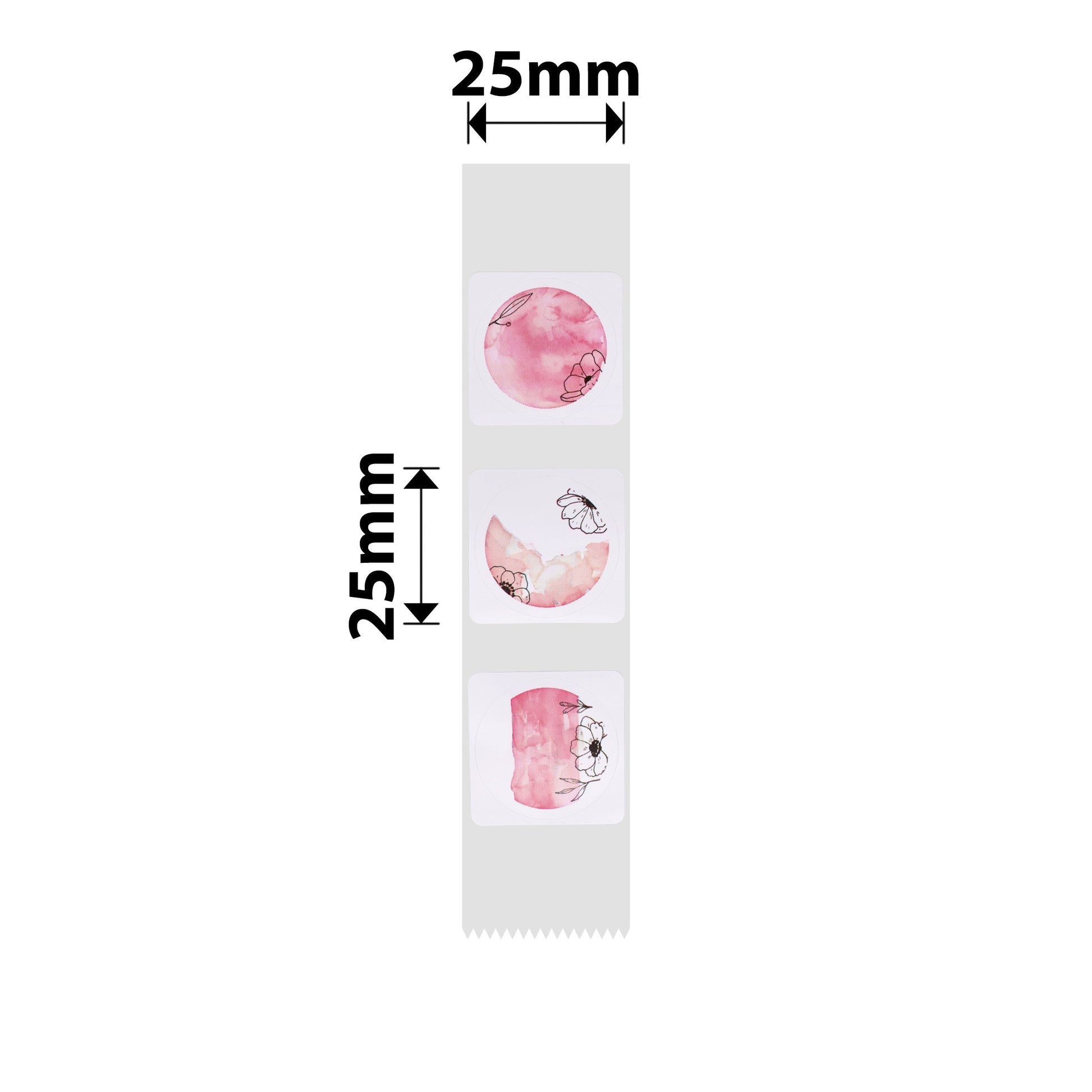 NIIMBOT - D101 ONLY - R25*25 - 230 LABELS PER ROLL - ROUND - PINK