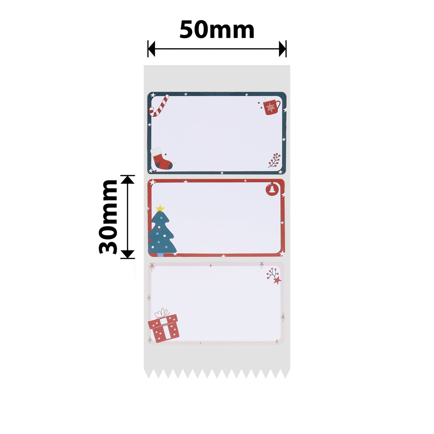 NIIMBOT - B1 / B21 / B3S - T50*30MM - 230 LABELS PER ROLL- CHRISTMAS H